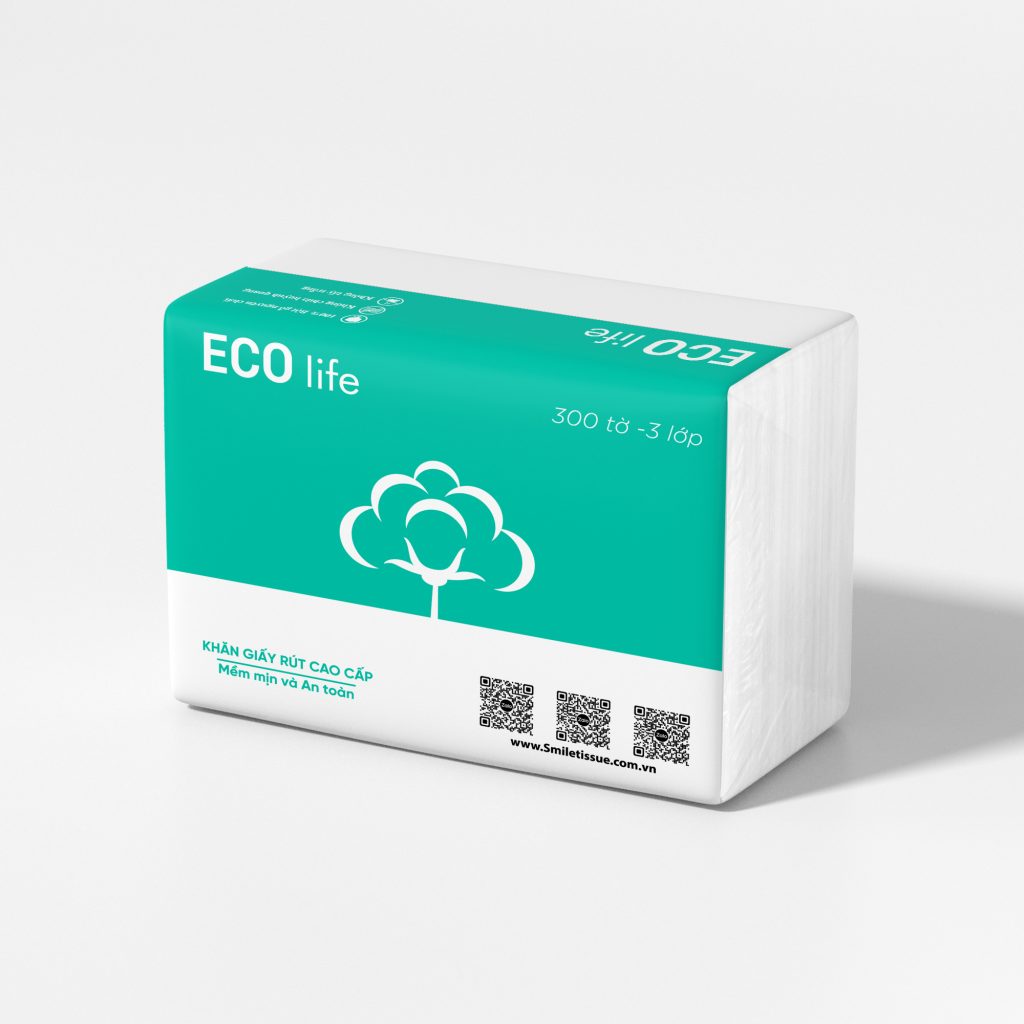 Khăn giấy ăn rút cao cấp Phúc Anh Ecolife 3 màu 300 tờ 3 lớp - CÔNG TY TNHH SẢN XUẤT KINH DOANH ...